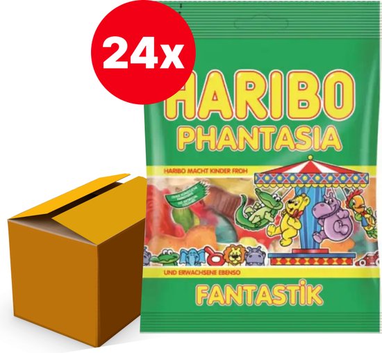 Haribo Halal - Phantasia - doos 24 zak a 100 gram | bol