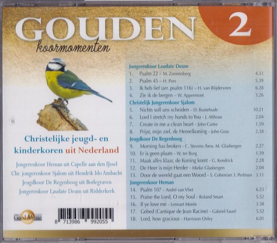 Jongerenkoor Heman - Gouden Koormomenten 2 - Psalm 22, Psalm 45, Psalm ...