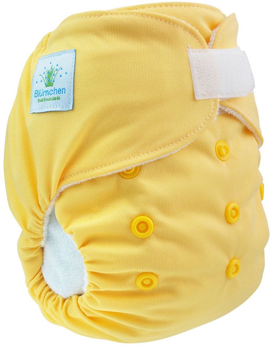 All in one wasbare luier - alles in één luier - Blümchen - mandarin ...