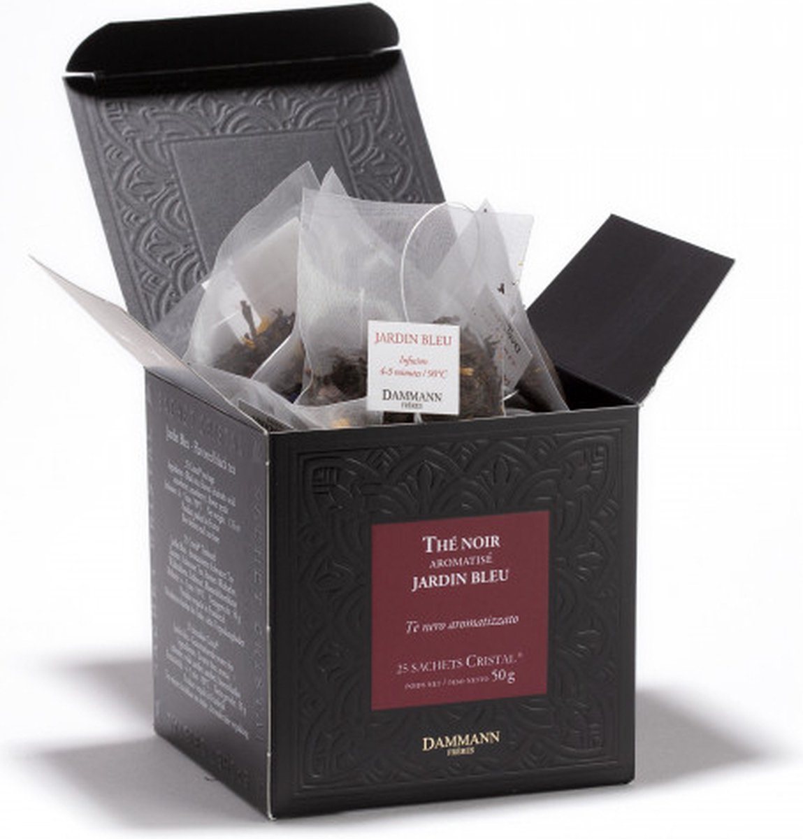 Dammann Frères - Jardin Bleu - Theezakjes - Cristal bags - Zwarte Thee ...