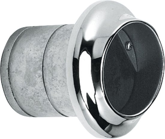 Spiegeldoorvoer - uitlaatdoorvoer RVS met klep 100mm | bol