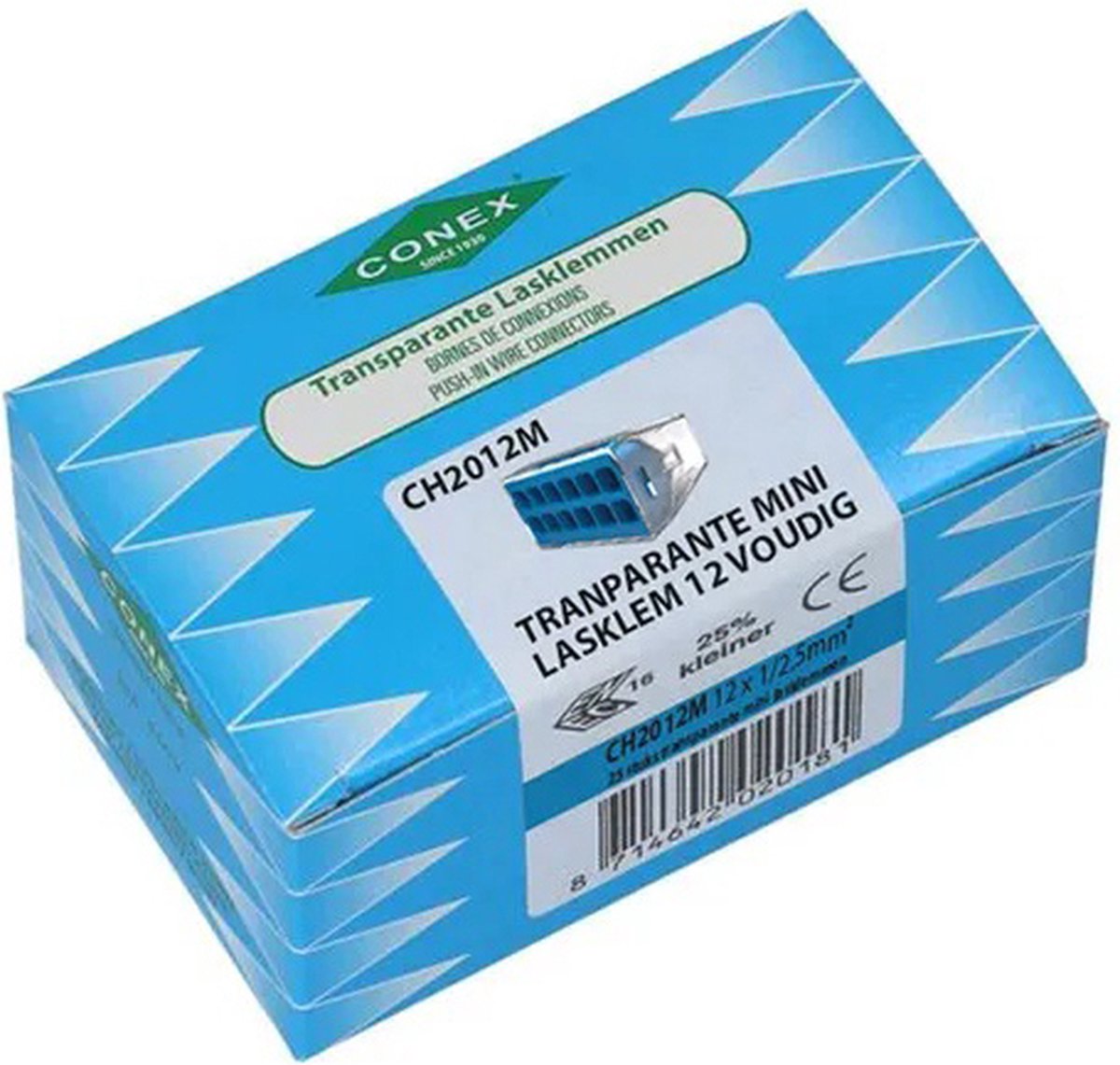 Conex - 25 stuks Conex Lasklem mini - 12 voudig 0.5-2.5mm² - voor ...