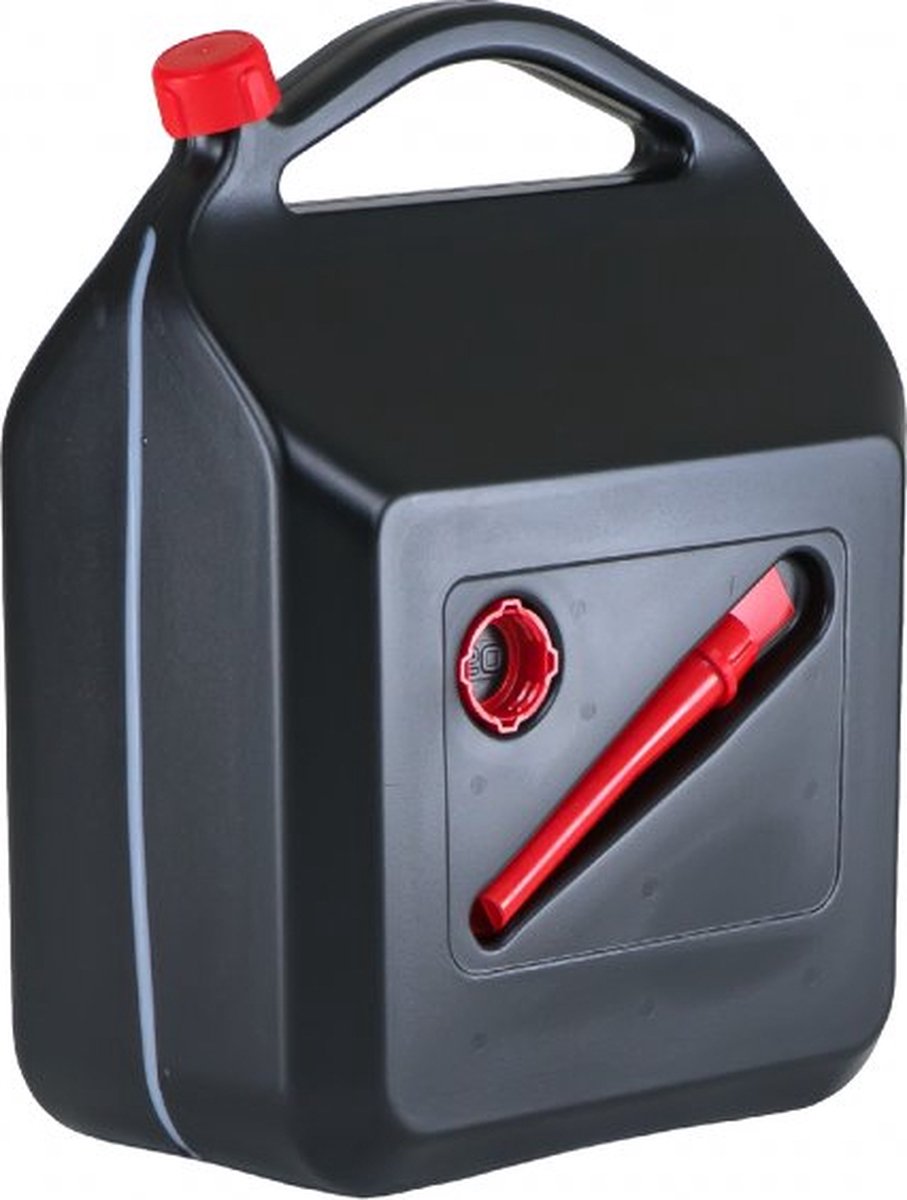 Jerrycan Quickflow - Jerrycans - 20 liter - zwart - met handige schenktuit compleet | bol.com