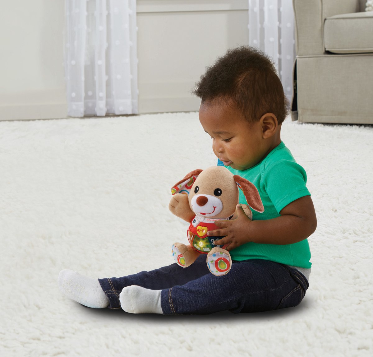 VTech Baby Knuffel & Speel Puppy - Educatief Speelgoed - Cijfers ...