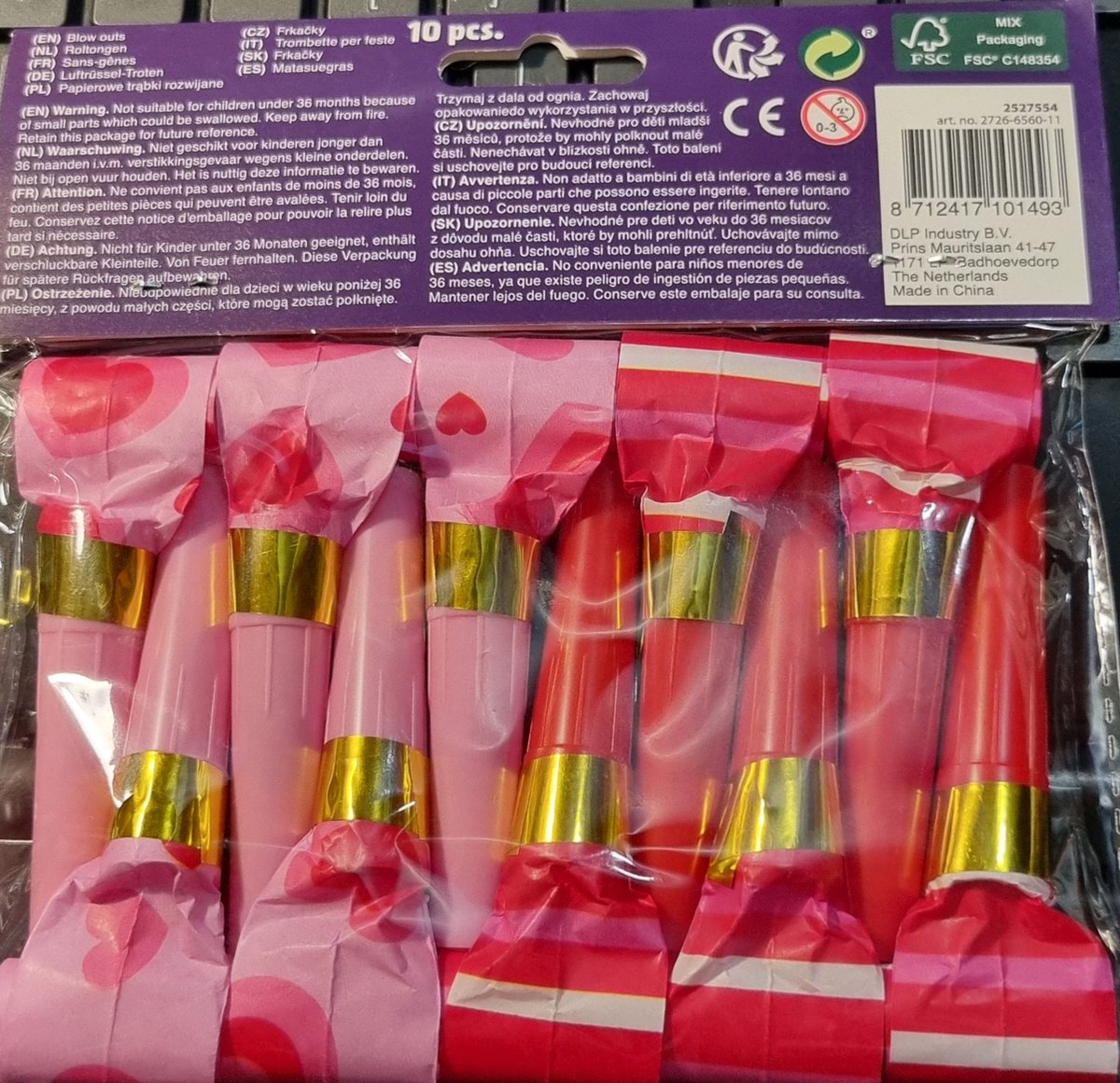 Roltong - Roltongen - Rood-Roze - Set 10 stuks - Vanaf 3 jaar | bol.com