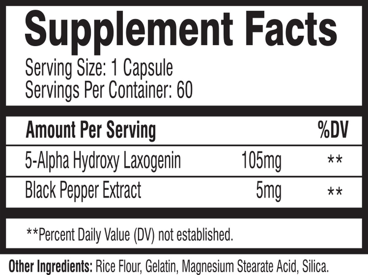 Nattybol - Laxogenin - 150mg - 60 Capsules | bol.com