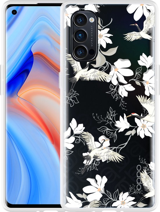 Oppo Reno 4 Pro 5G Hoesje White Bird - Designed by Cazy | bol.com