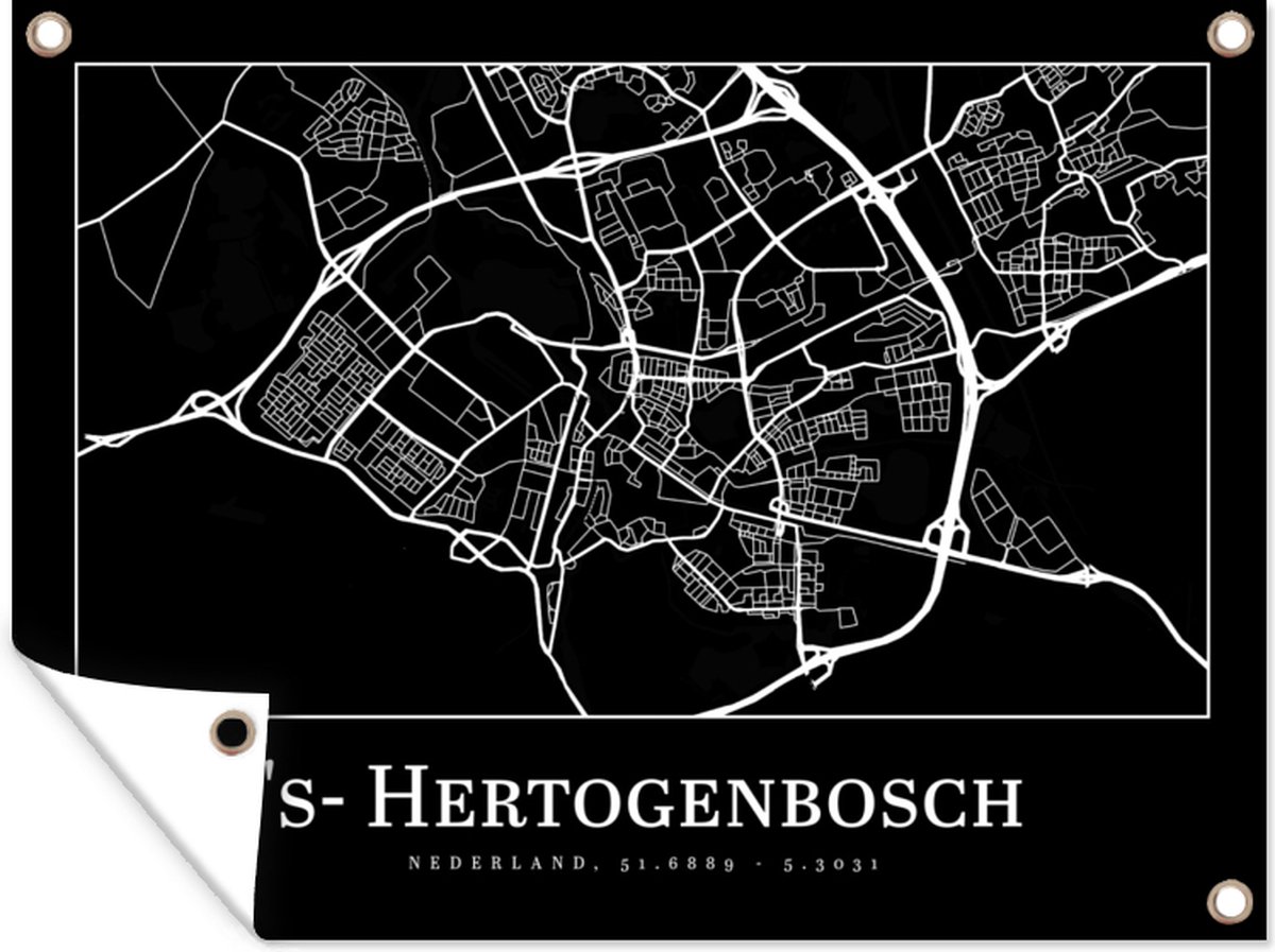 Tuin decoratie Plattegrond - 's-Hertogenbosch - Stadskaart - Kaart ...