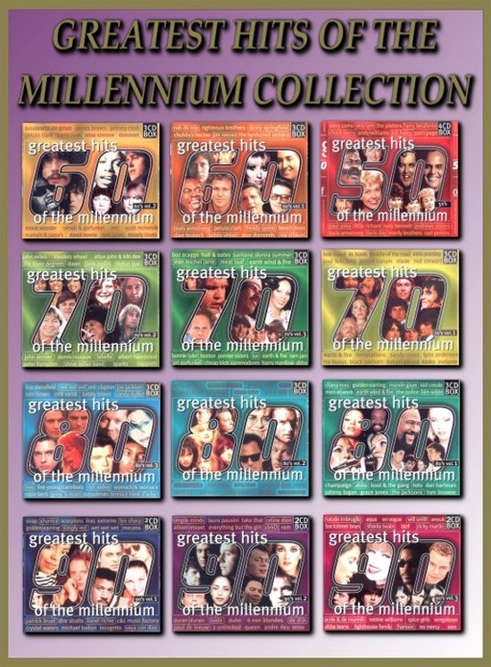 Greatest Hits Of The Millennium - 39 CD box - Muziek van 1950 t/m 1999 ...