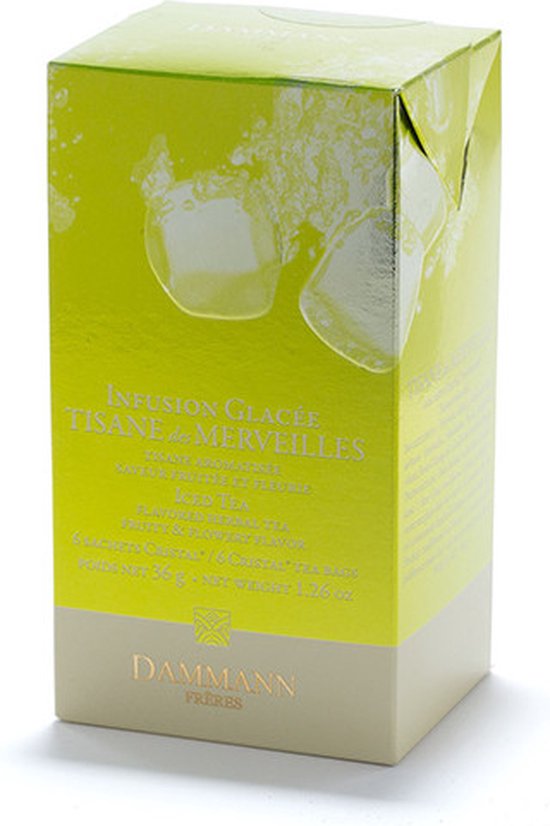 Dammann Frères - Iced tea Tisane des Merveilles 6 cristal zakjes ...
