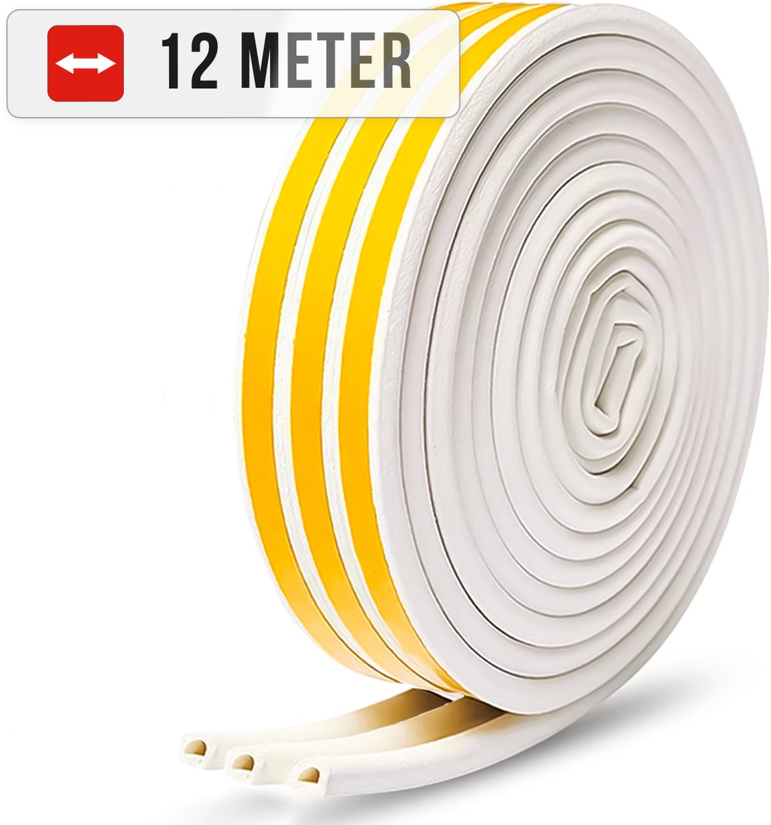 AWEMOZ Tochtband 12 Meter Lang - Tochtband Zelfklevend - Tochtstrips ...