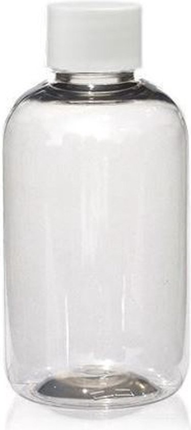 10 stuks - 100ml PET-fles "Boston" wit | bol.com