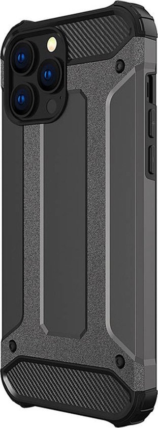 Mobiq - Coque Armure Robuste Extra Robuste iPhone 13 Mini - gris | bol.com