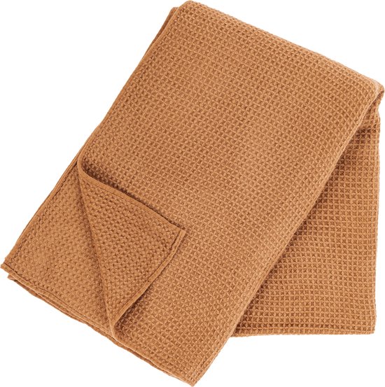 Plaid MINI WAFFLE 130x170CM, indian tan | bol