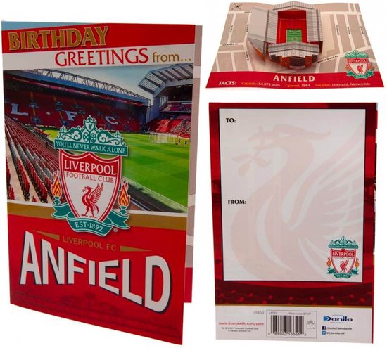 Liverpool Pop-Up Birthday Card | bol.com