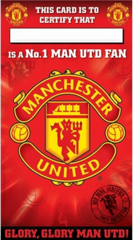 Manchester United Birthday Card No 1 Fan | bol