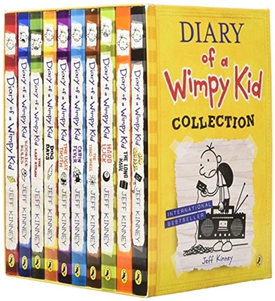 Diary of a Wimpy Kid Box Set Collection (10 Books), Jeff Kinney ...