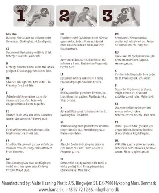 Ensemble de perles à repasser midi avec 2 plaques de base - Loisir ...