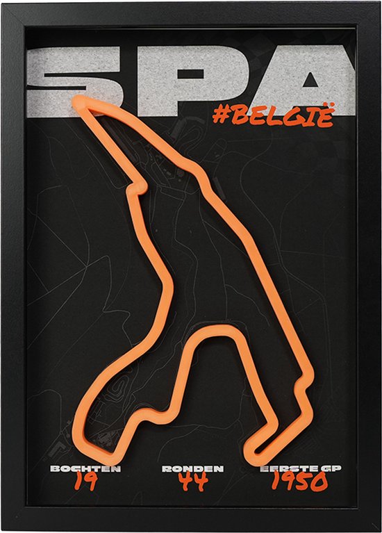 Spa België Special Edition 3D F1 circuit schilderij | bol
