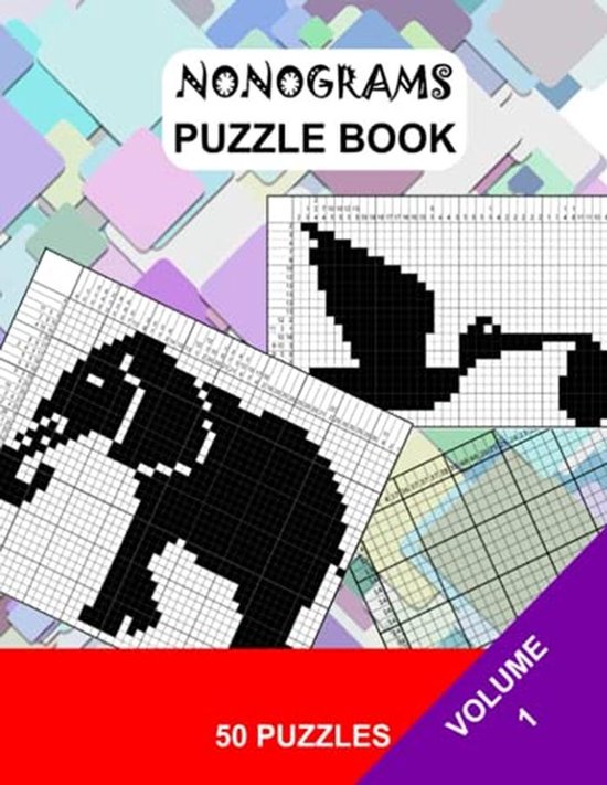 Nonogram Puzzelboek: Hanjie Puzzels en Picross Opdrachten | 50 Puzzels ...