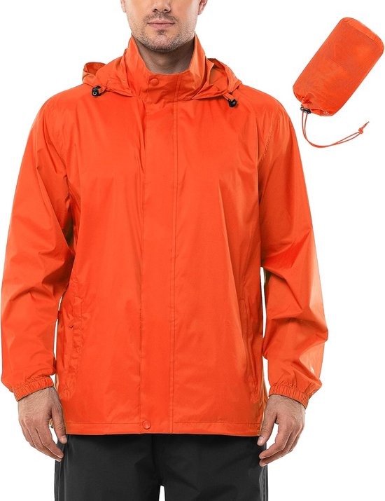 Waterdichte Heren Fiets Regenjas Ultralicht Opvouwbaar Ademend Sport ...