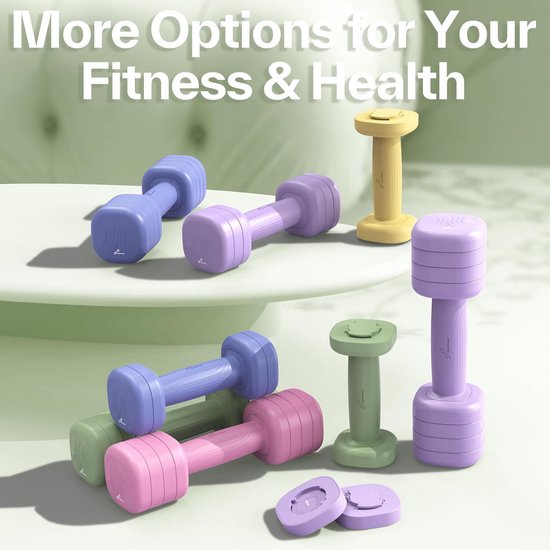 Verstelbare Halters Set van 2 voor Dames - 4-in-1 Fitness Gewichten (1 ...