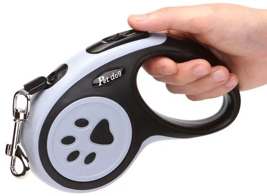 Hondenriem 3 meter - Nylon Hondenriem Automatisch Intrek baar- Duurzaam ...