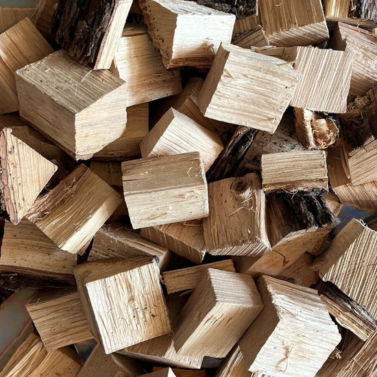 BBQ Rookhout Chunks Hickory 1 kg - Sterk & Kruidig BBQ Hout voor Smoker ...