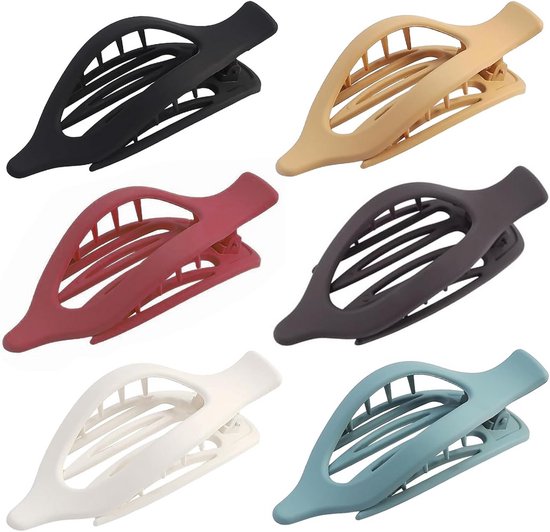 6 Stuks Grote Platte Haarclips voor Dames en Meisjes - Ovale ...