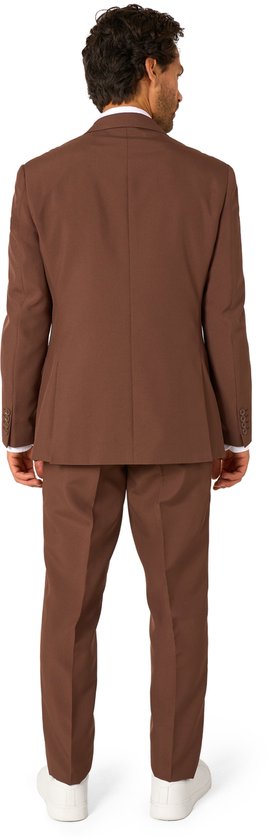 OppoSuits Bold Brown Mannen Pak - Heren Kostuum - Donker Bruin - Maat ...