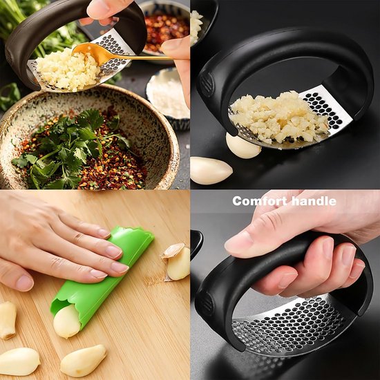 Innovatieve Garlic Press RVS Knoflookpers met Dunschiller - Eenvoudig ...