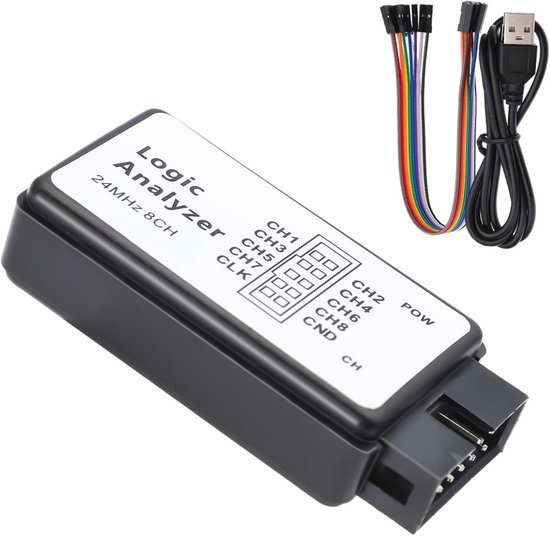 8-Kanaals USB Logic Analyzer 24MHz voor Digitale Signaalanalyse | bol