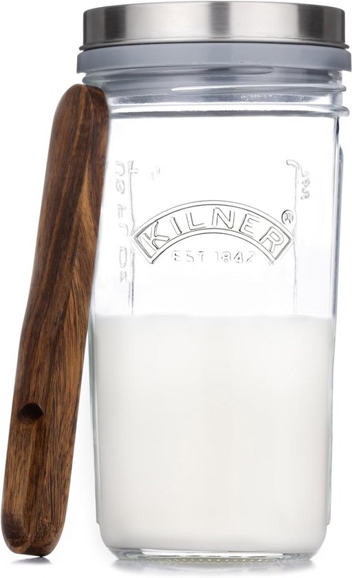 Kefir Set Inclusief Pot Met Zeefdop Voor Zelf Probiotische Dranken | bol