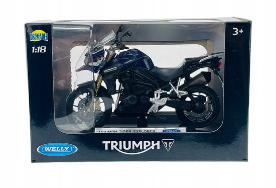 Welly Triumph Tiger Explorer Schaal 1:18 Motormodel Nieuw | bol