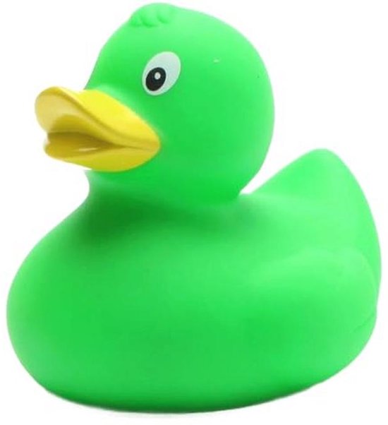 Groene badeend - 8 cm - Plezier in bad | bol