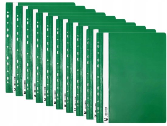 TRES PVC Hardcover Europarforated Mappen A4 Groen /10/ | bol