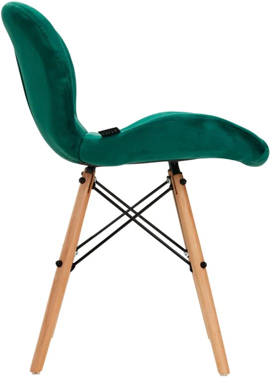 Stoel LUX Groen Fluweel - salonstoel - decor - visagie stoel - kapper ...