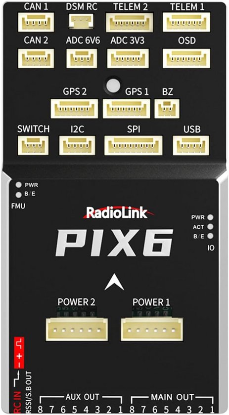 Flight Controller met 16 Kanaals PWM Output, OSD Module en Dual-Gyro ...