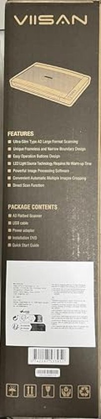 Flatbed scanner DIN-A3 met hoge resolutie en beeldbewerkingssoftware | bol