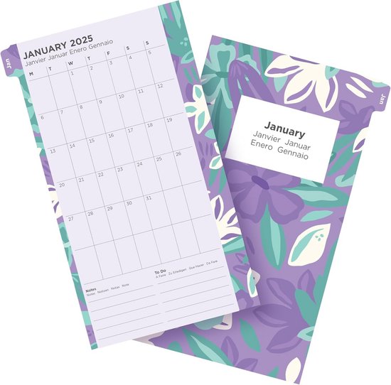 Persoonlijke kalender week op twee pagina's 2025 | bol