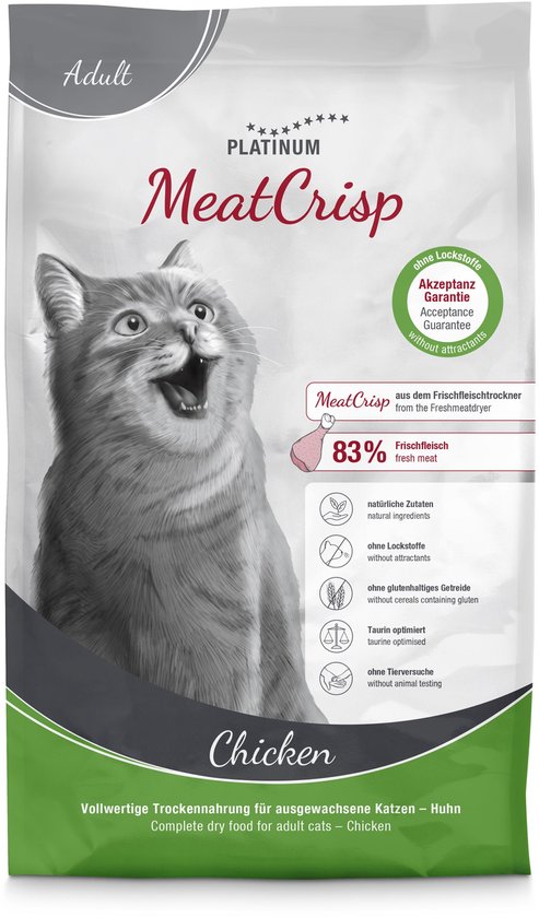 Platinum Cat MeatCrisp Adult Chicken | 3kg | bol