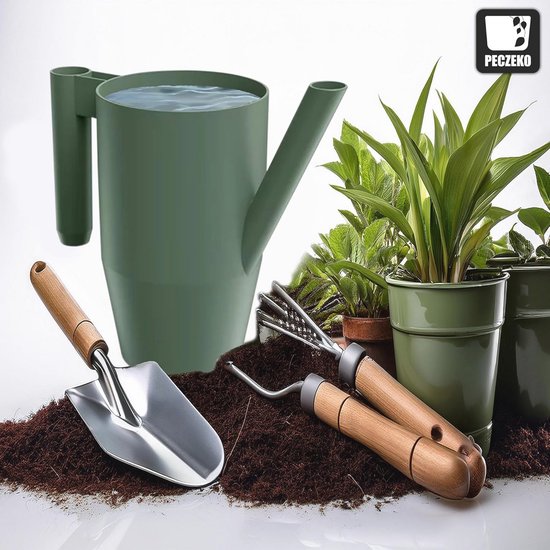 Groene gieter 2,0 liter - Robuuste kunststof gieter voor bloemen en ...