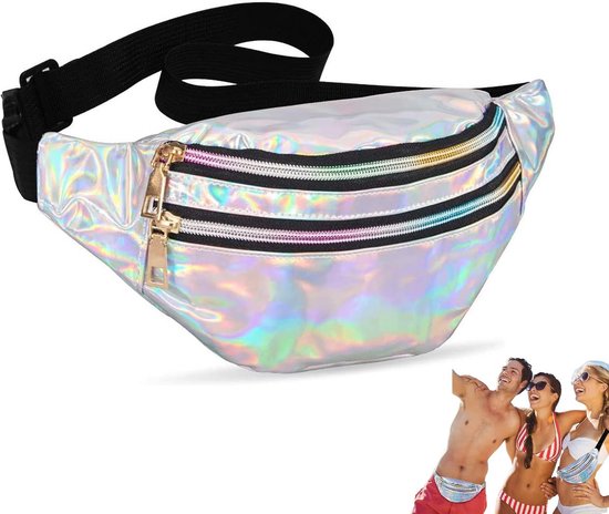 Modieuze Metallic Heuptas - Verstelbare Taille Tas voor Dames | bol