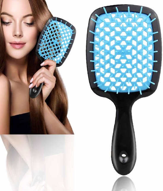 Ontklitter Borstel voor Krullend en Kroeshaar - Voor Nat of Droog Haar ...