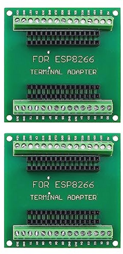 2 Stuks ESP8266 Breakout Board GPIO 1 naar 2 Terminal Adapter voor ...