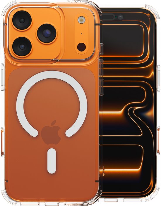 My Case iPhone 17 Pro hoesje - Transparant - MagSafe - Shock proof | bol