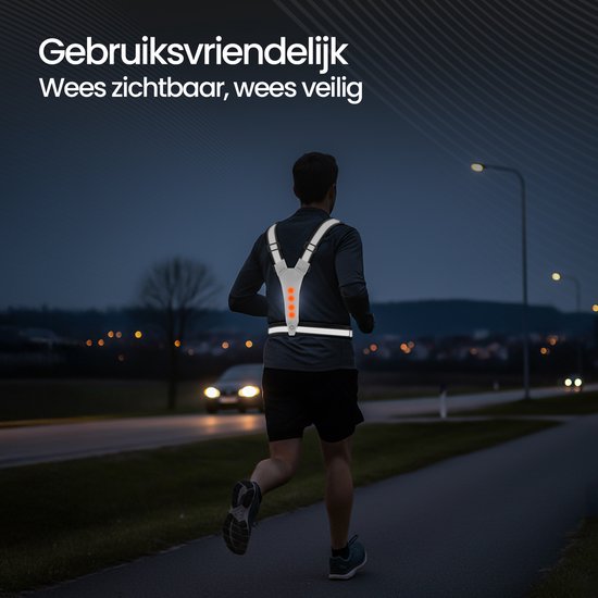 Hardloop Verlichting - Hardloopvest - Inclusief USB lader ...