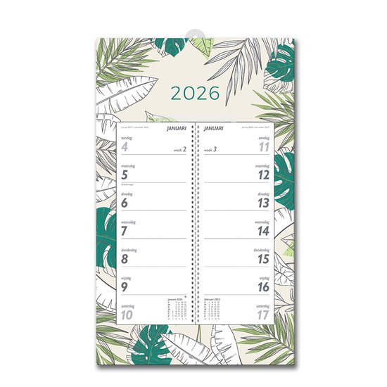 Calendrier hebdomadaire 2026 – Calendrier à rabat sur écusson – Semaine ...