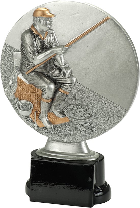 Trofee Visser Op Viskist 3-D Reliëf Witvisser 3e Prijs Witviswedstrijd ...