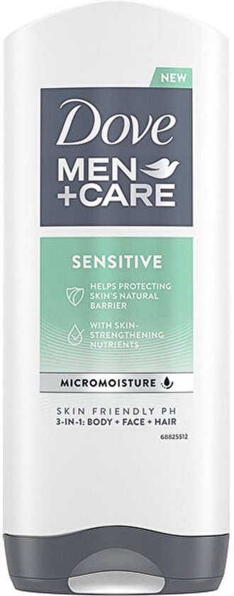 Dove - Shower Gel - 3-in-1 - Men Care Sensitive - Verfrissend en zacht ...